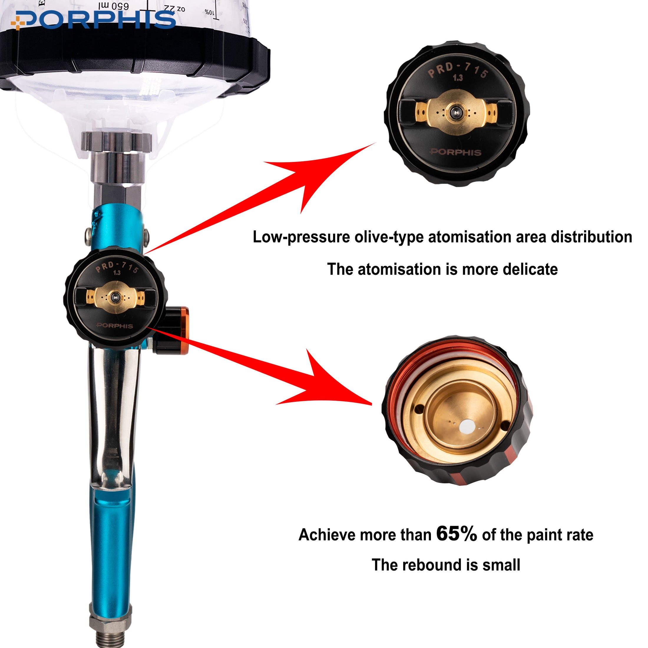 PORPHIS MP TYPE PRD-715 SPRAY PAINT GUN